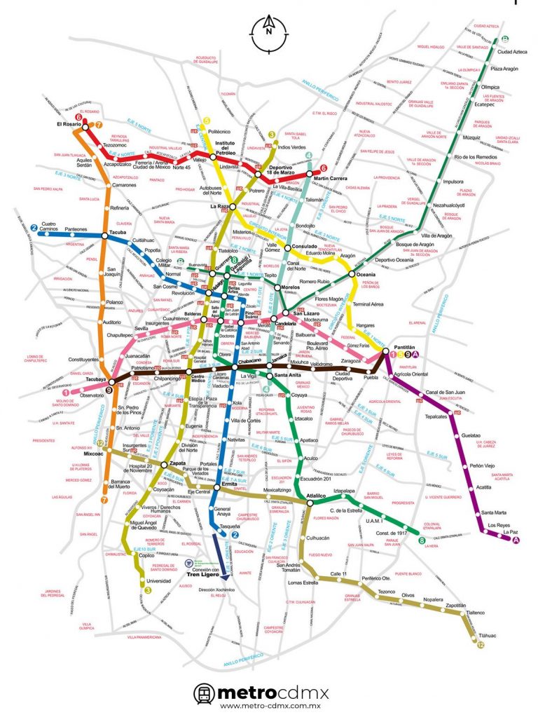 Mapa Metro CDMX - Mapa Red Metro Ciudad de México